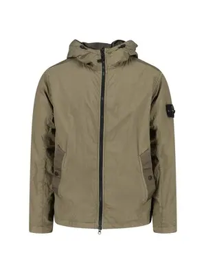 Stone Island Crinkle Reps Ny Jacket - Green
