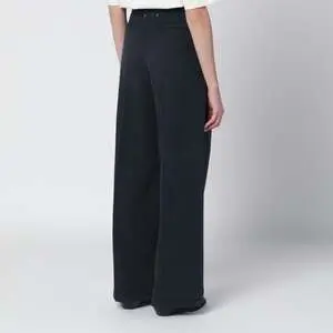 GOLDEN GOOSE Wide-leg Cotton Trousers - Black