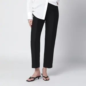 TOTEME Wool And Silk Trousers - Black