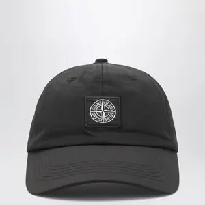 Stone Island Nylon Visor Cap - Black