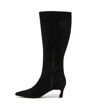 THERAPY AUSTRALIA Pointed Toe Tall Boots - Black Microsuede