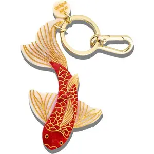 SOLAR ECLIPSE Koi Fish Key Chain - Orange