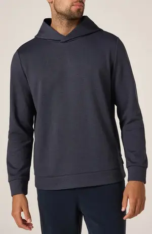 7 Diamonds Roarke Herringbone Hoodie - Navy