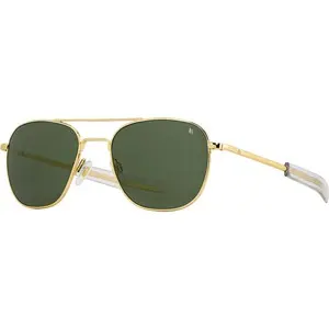 AMERICAN OPTICAL Original Pilot 57mm Aviator Sunglasses - Gold Gng-p