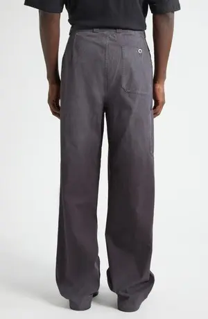 MAISON MARGIELA Straight Leg Cotton Pants