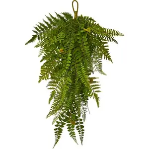 NEARLY NATURAL 28-in Fern Artificial Teardrop - Green