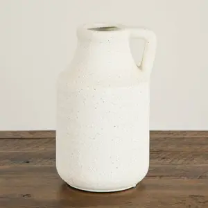 NEARLY NATURAL 7-in Textured Handmade Vase