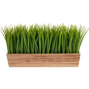 NEARLY NATURAL 20-in Vanilla Grass Artificial Plant In Decorative Planter - Green