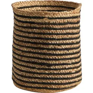 NEARLY NATURAL 13.5-in Handmade Natural Jute Basket Planter - Beige