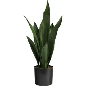 NEARLY NATURAL 22-in Artificial Sansevieria Snake Plant - Green