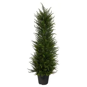 NEARLY NATURAL 2.5-ft Cypress Artificial Tree Uv Resistant