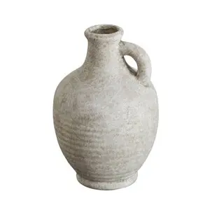 NEARLY NATURAL 7-in Natural Ceramic Jug - Beige