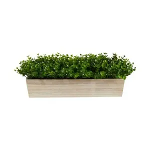 NEARLY NATURAL 19-in Eucalyptus Artificial Plant In Decorative Planter - Green
