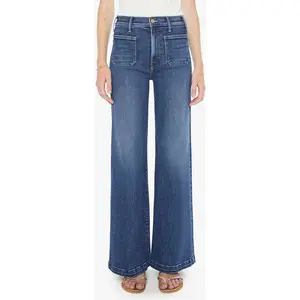 MOTHER The Hustler Roller Patch Flare Leg Jeans