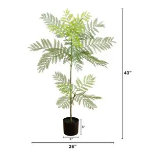 NEARLY NATURAL 3.5-ft Artificial Minimalist Jacaranda Tree