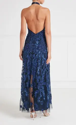 TEMPERLEY LONDON Genevieve Halter Gown