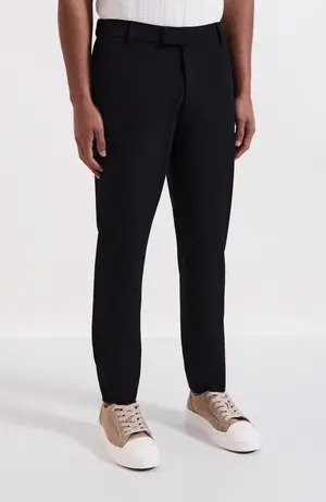 MAUVAIS Aster Tailored Slim Leg Trousers - Black