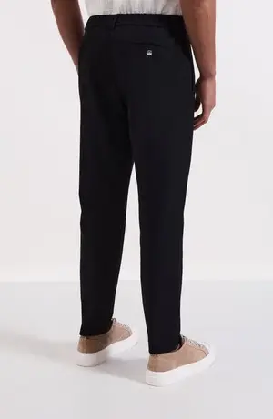 MAUVAIS Aster Tailored Slim Leg Trousers - Black