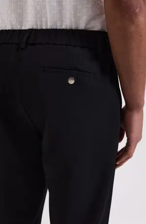 MAUVAIS Aster Tailored Slim Leg Trousers - Black