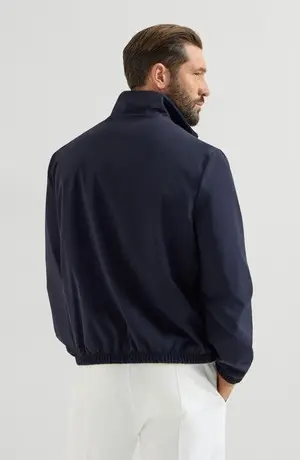 Brunello Cucinelli Nylon Reversible Jacket - Navy Blue
