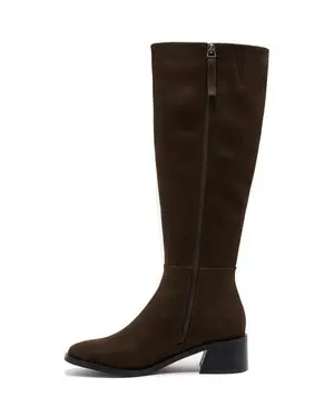 THERAPY AUSTRALIA Neva Knee-high Boot - Chocolate Faux Suede