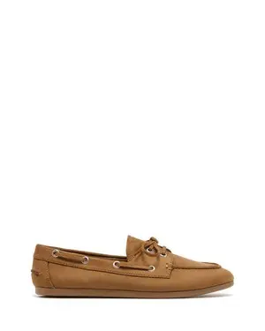 THERAPY AUSTRALIA Sailor Boat Shoe - Toffee Microsuede