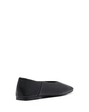 THERAPY AUSTRALIA Gaia Square Toe Flats - Black Smooth Pu