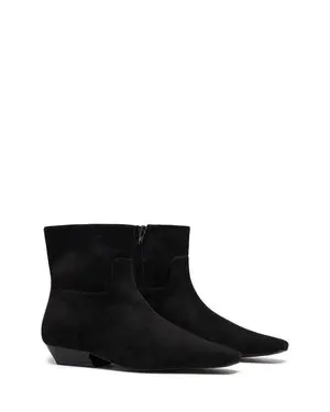 THERAPY AUSTRALIA Xanthe Ankle Boot - Black Faux Suede
