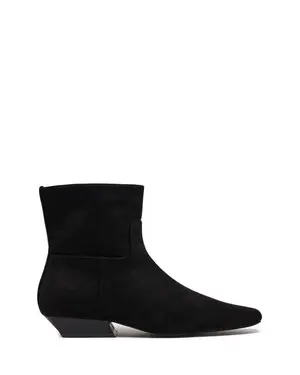 THERAPY AUSTRALIA Xanthe Ankle Boot - Black Faux Suede
