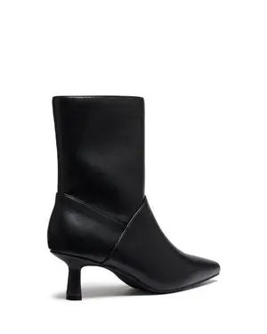 THERAPY AUSTRALIA Kacee Pointed Toe Ankle Bootie - Black Leather
