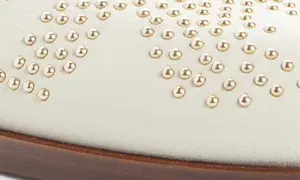 Chloé Susan Studded Mary Jane Pumps - Eggshell