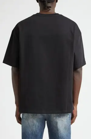 Amiri Varsity Patch Oversize Cotton T-shirt - Black