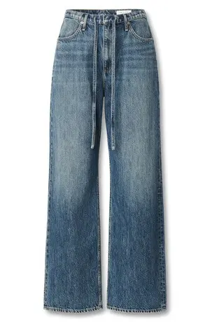 Rag & Bone Drawstring Waist Wide Leg Jeans