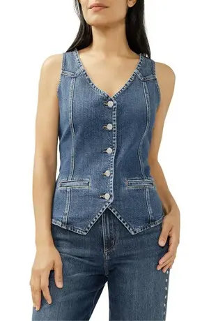 SILVER JEANS CO. Longline Denim Vest