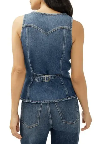 SILVER JEANS CO. Longline Denim Vest