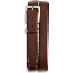 OAK HILL BY DXL Big & Tall Burnished Edge Belt - Brown
