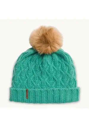 Turtle Fur Yak Wool Mara Pom Beanie - Mint