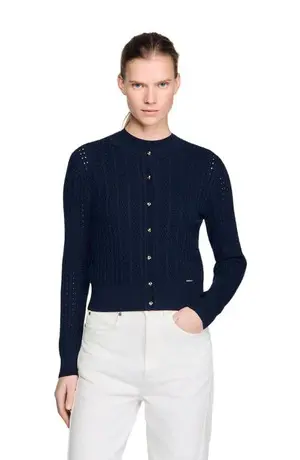 Sandro Round Neck Cardigans For Women