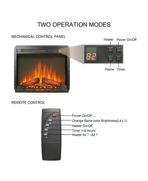 FLYNAMA 3 Inch Electric Fireplace Insert