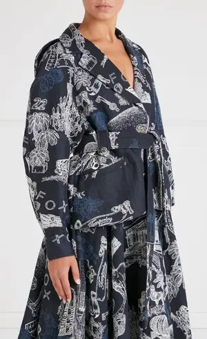 TEMPERLEY LONDON Anniversary Belted Jacket - Twilight