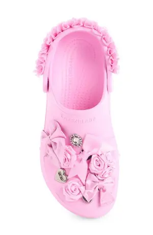 Balenciaga X Crocs Satin Ribbon Clog - Light Pink