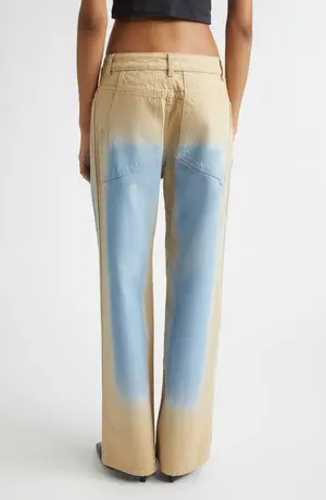 Eckhaus Latta Wide Leg Jeans - Sandbar