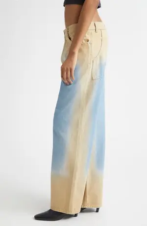 Eckhaus Latta Wide Leg Jeans - Sandbar
