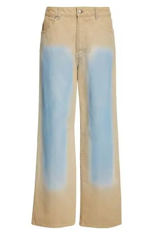 Eckhaus Latta Wide Leg Jeans - Sandbar