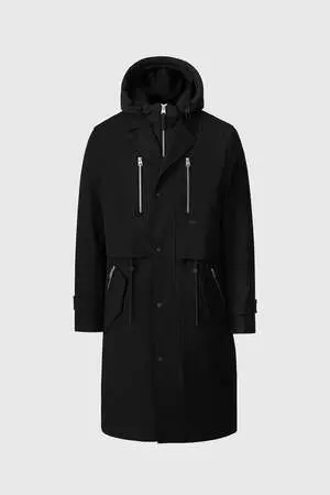 Mackage Sterling 2-in-1 Long Trench Coat - Black