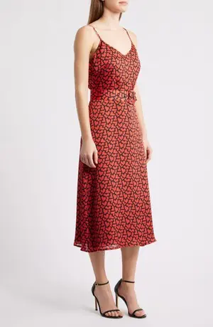 Sam Edelman Heart Belted Midi Dress