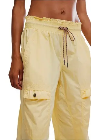 Free People Rogue Paperbag Cargo Pants - Sunlit Yellow
