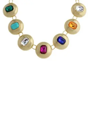 Kurt Geiger Mixed Crystal Collar Necklace