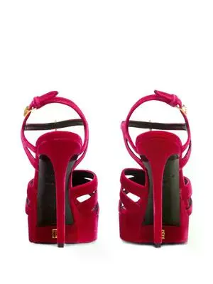 Balmain 125mm Open-toe Platform Sandals - Pink