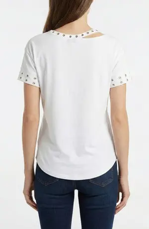 APNY Cutout Grommet T-shirt